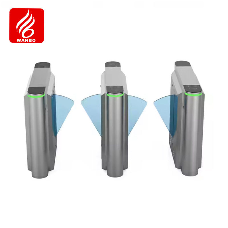Station Revolving Entrance And Exit Management Turnstile Flap Wing Door ...